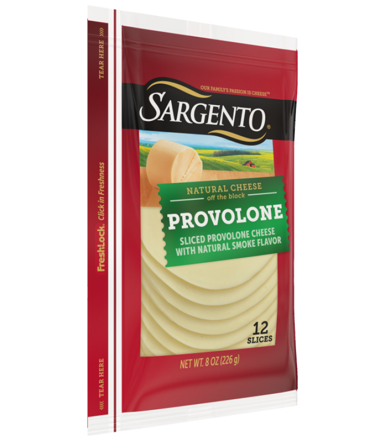 Sargento® Sliced Provolone Natural Cheese with Natural Smoke Flavor, 12 ...