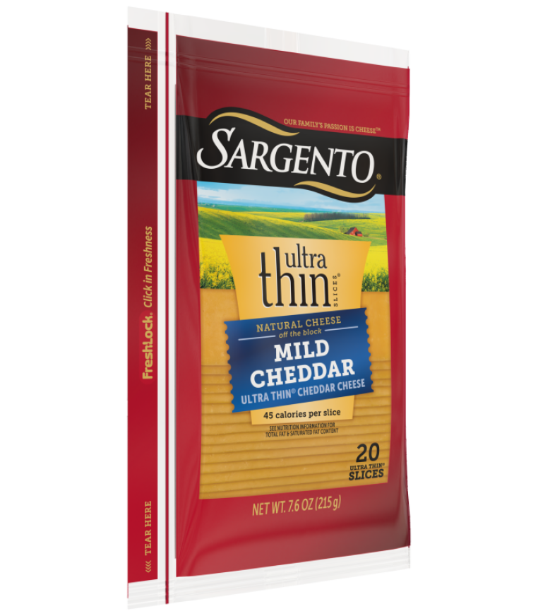 Sargento® Mild Natural Cheddar Cheese Ultra Thin® Slices, 20 slices ...