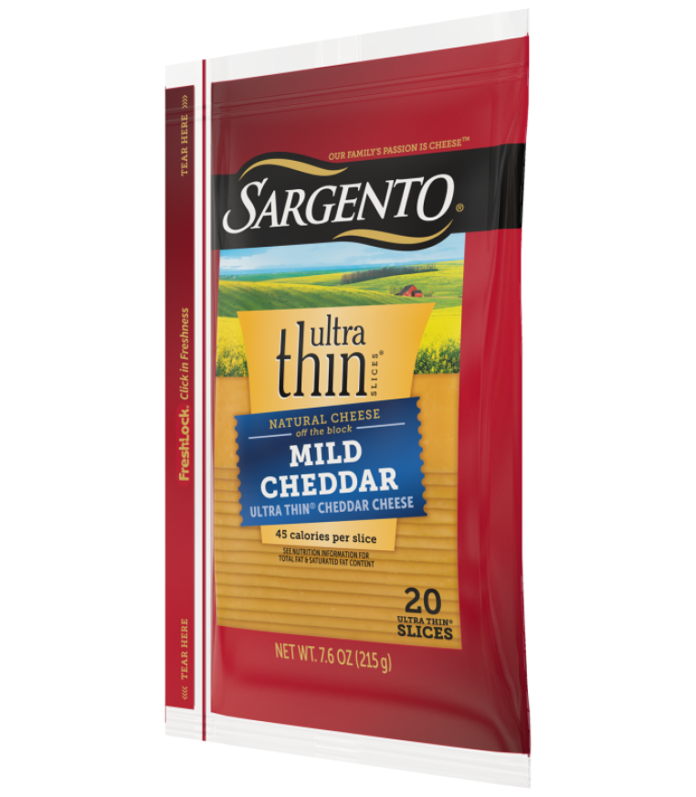 Sargento® Mild Natural Cheddar Cheese Ultra Thin® Slices, 20 slices ...