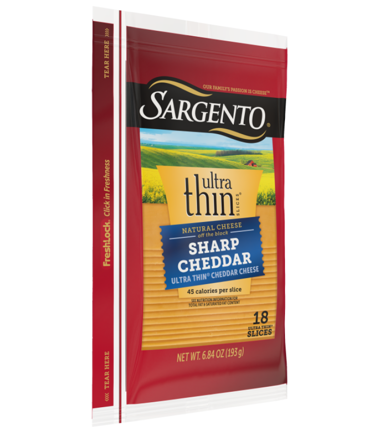 Sargento® Sharp Natural Cheddar Cheese Ultra Thin® Slices, 18 slices ...