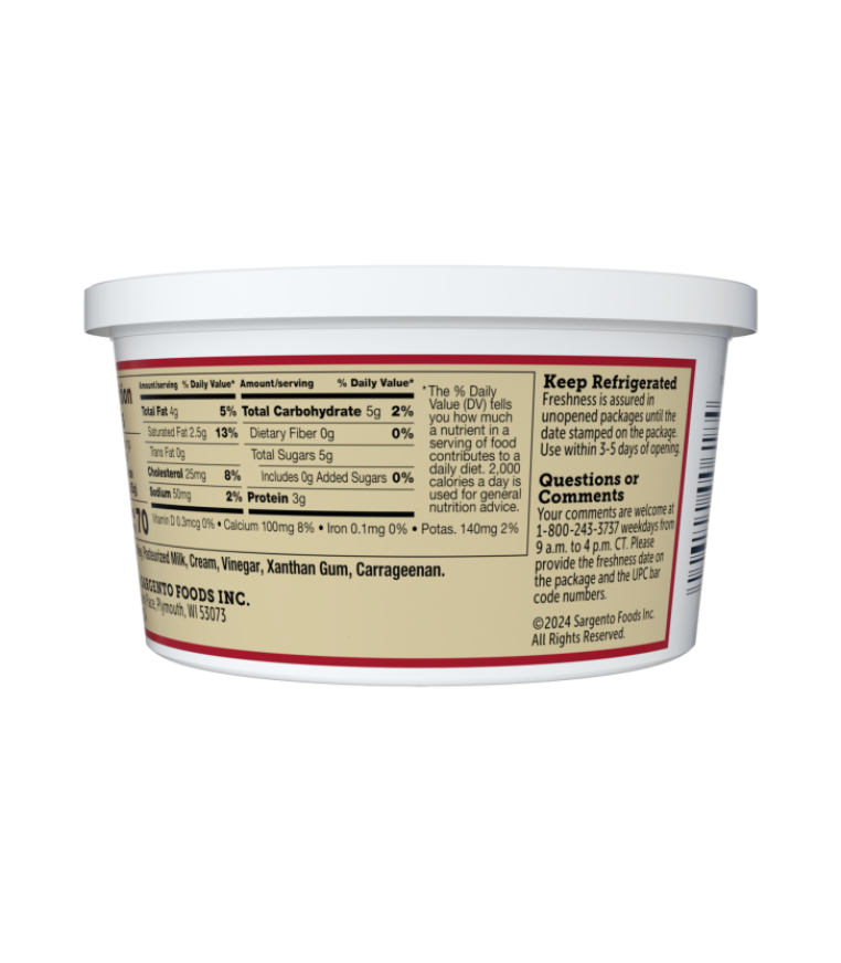 Sargento® Whole Milk Ricotta Natural Cheese, 15 oz. | Sargento