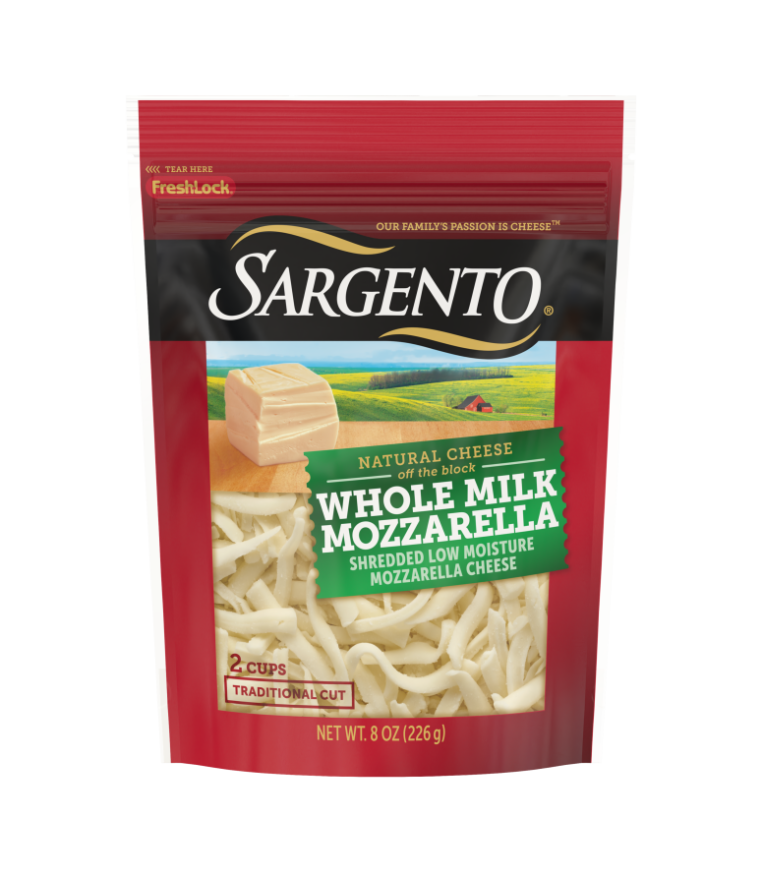 Sargento® Shredded Whole Milk Mozzarella Natural Cheese, 8 oz. | Sargento