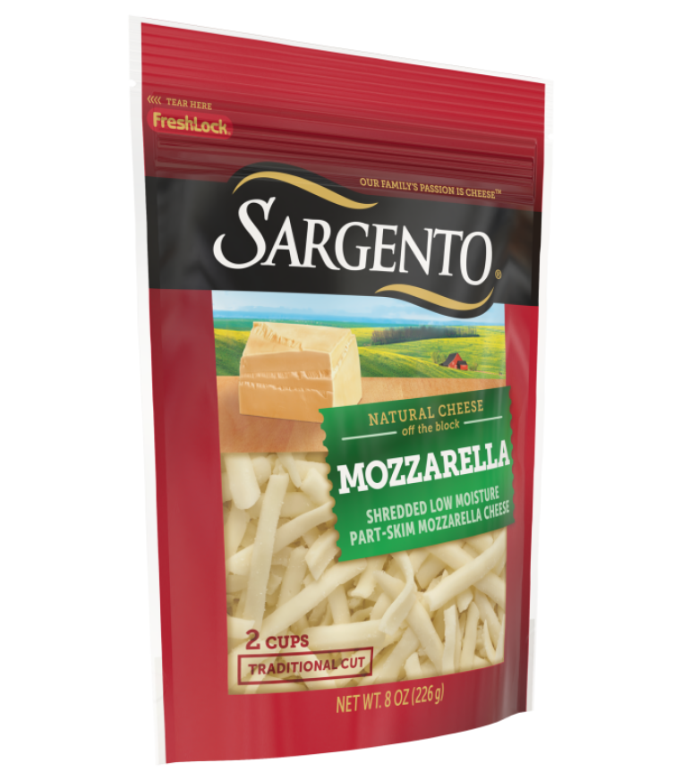 Sargento® Shredded Mozzarella Natural Cheese, Traditional Cut, 8 oz ...