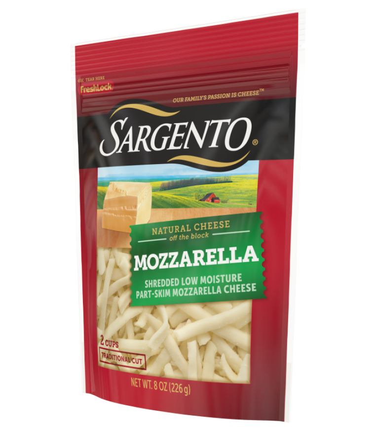 Sargento® Shredded Mozzarella Natural Cheese, Traditional Cut, 8 oz ...