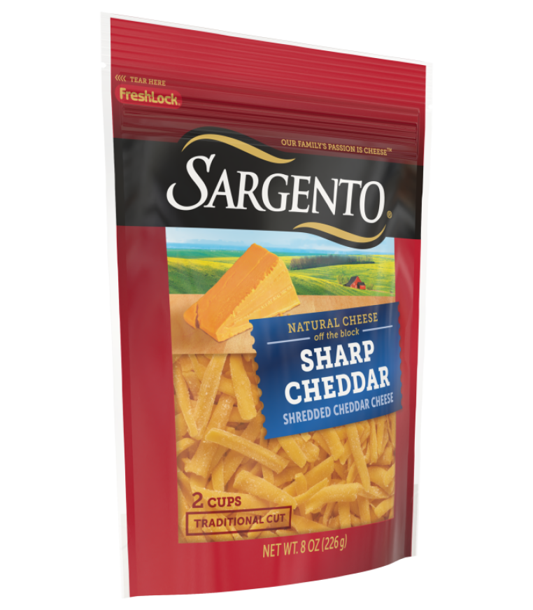 Sargento® Shredded Sharp Natural Cheddar Cheese, Traditional Cut, 8 oz ...
