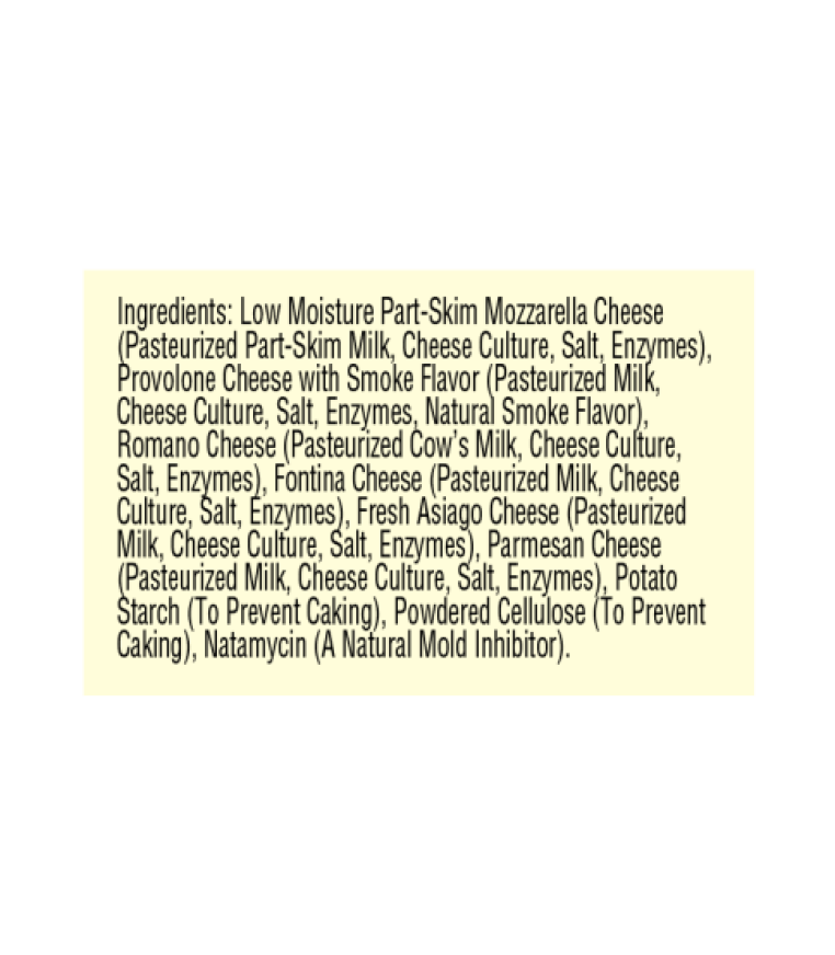 Sargento® Shredded 6 Cheese Italian Natural Cheese, 8 oz. | Sargento